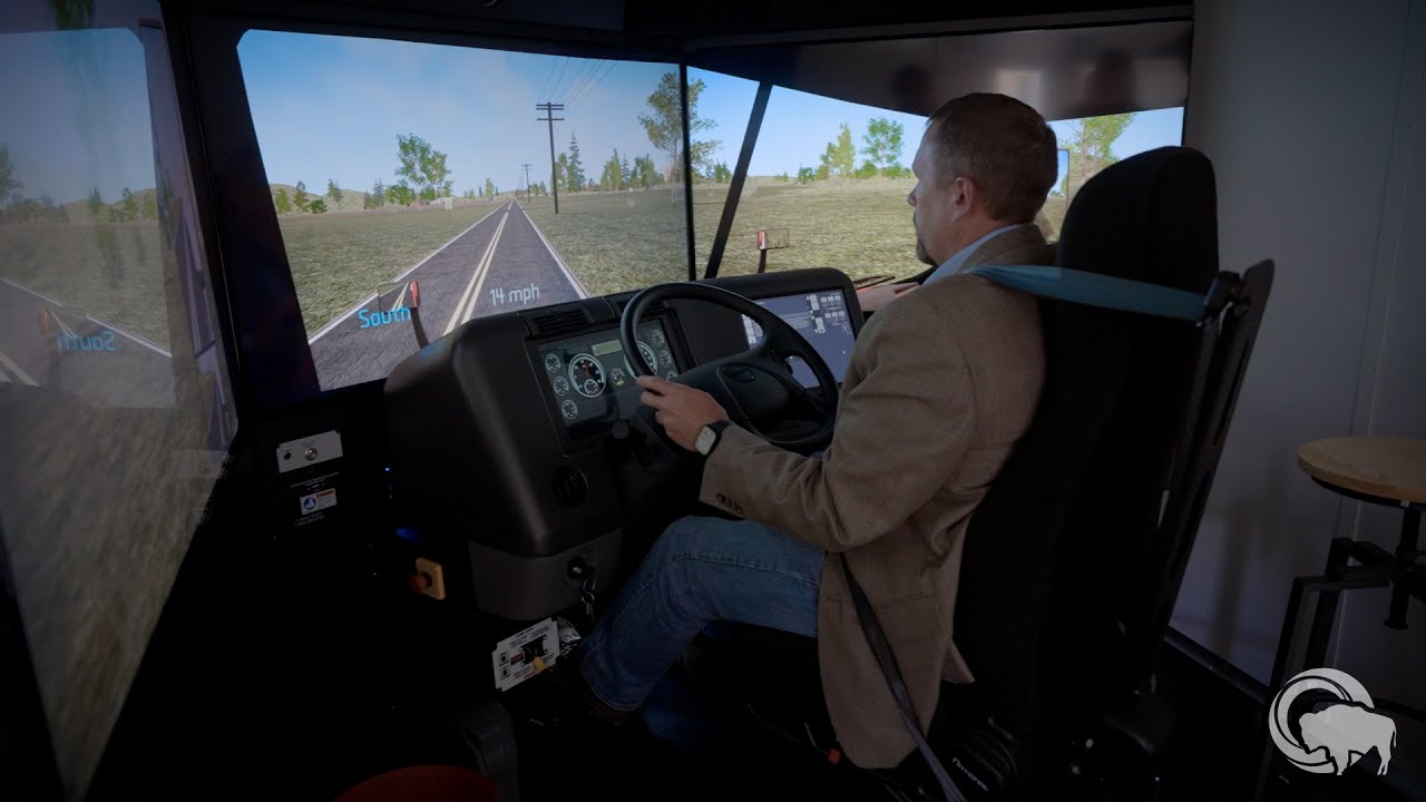 Gillette College CDL Simulator Trailer - YouTube