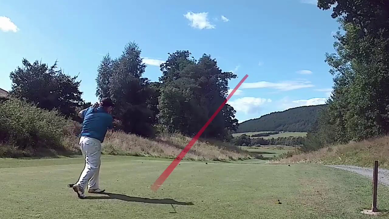 17th Hole Tee Shot Cardrona Golf Course Peebles Scotland - YouTube