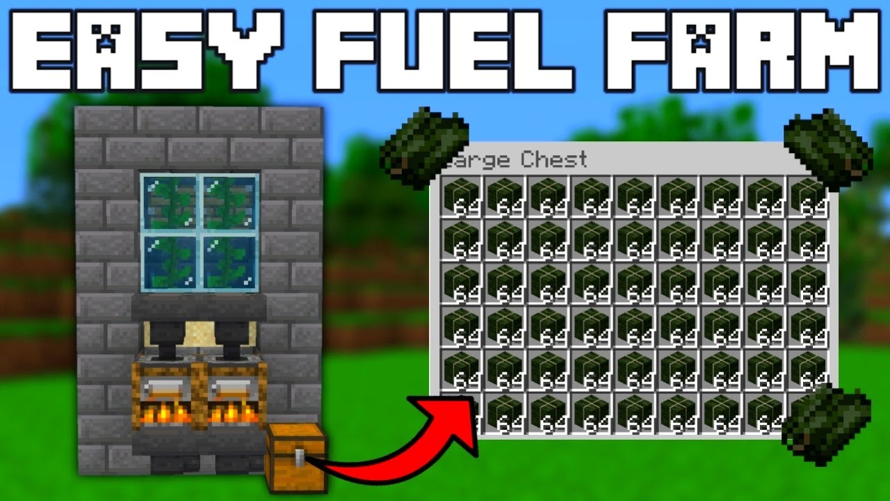 🦅 Minecraft Bedrock 1.20 | EASY FUEL FARM TUTORIAL! - YouTube