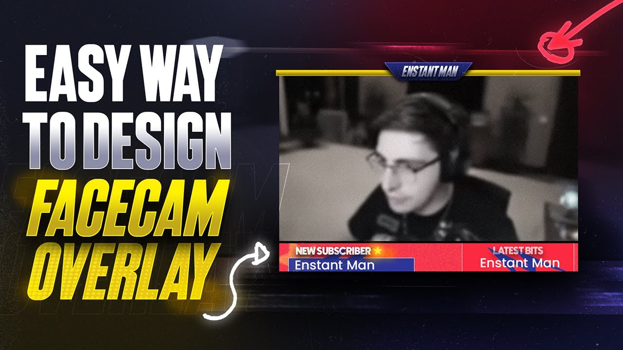 How to design clean Facecam Overlay border in 2022 with photopea - YouTube