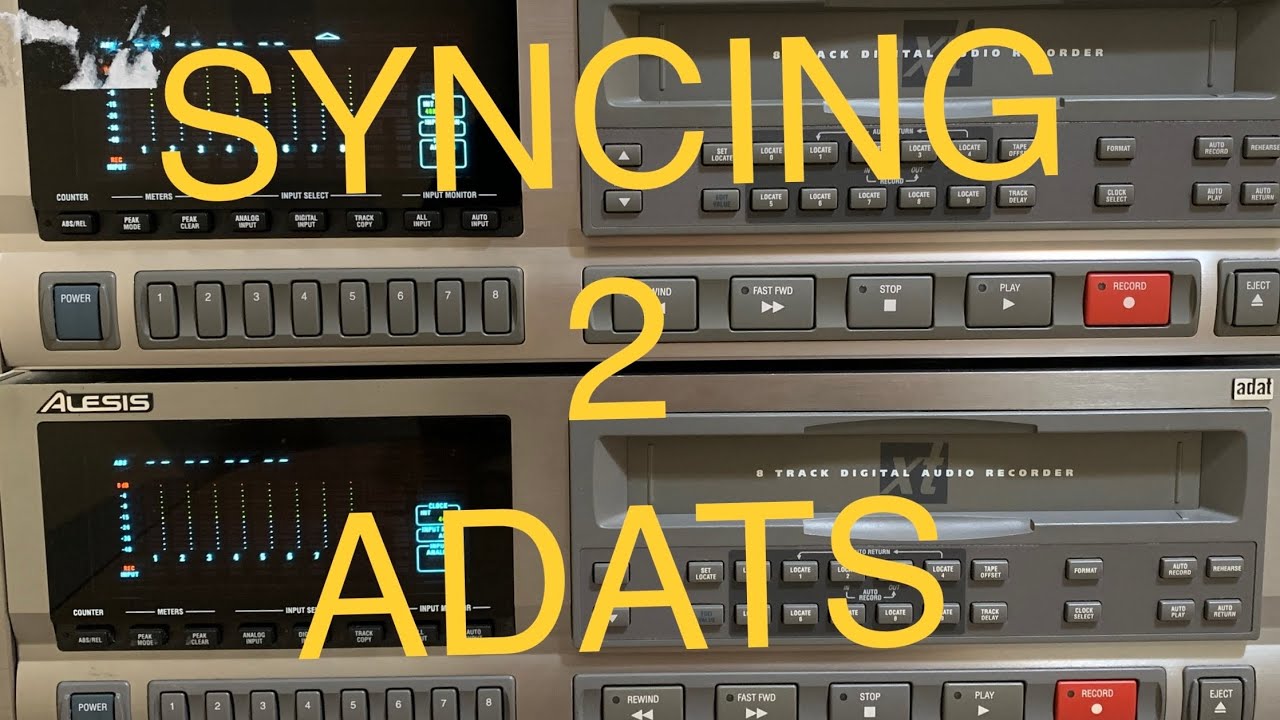 Syncing 2 Alesis XT ADAT| recording professional audio without a ...
