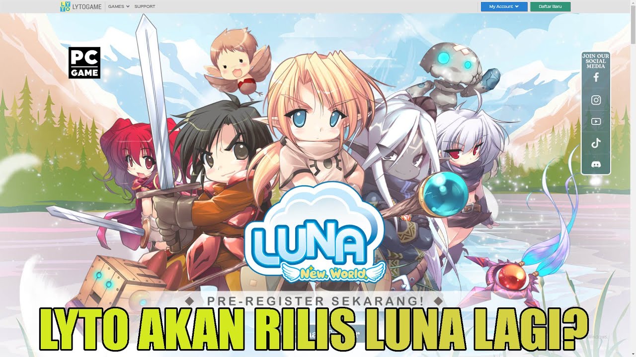Lyto Akan Rilis Luna lagi ? ? Silahkan Yang Mau Nostalgia MMORPG Satu ...