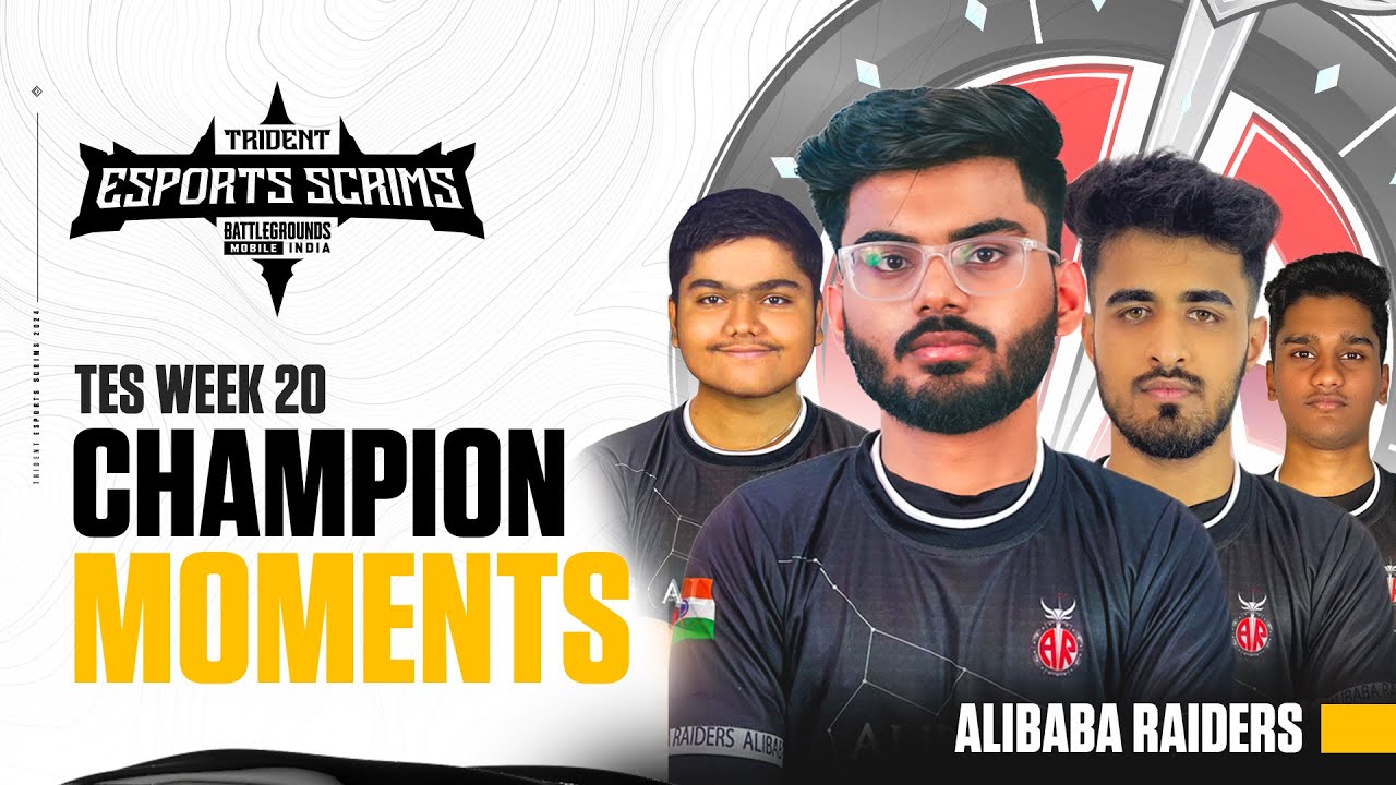 WEEK 20 CHAMPION MOMENTS | ALIBABA RAIDERS | Trident Esports Scrims ...