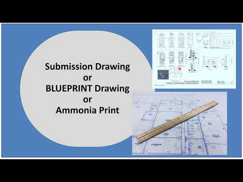 Submission Drawing or BLUEPRINT Drawing / Ammonia Print - YouTube