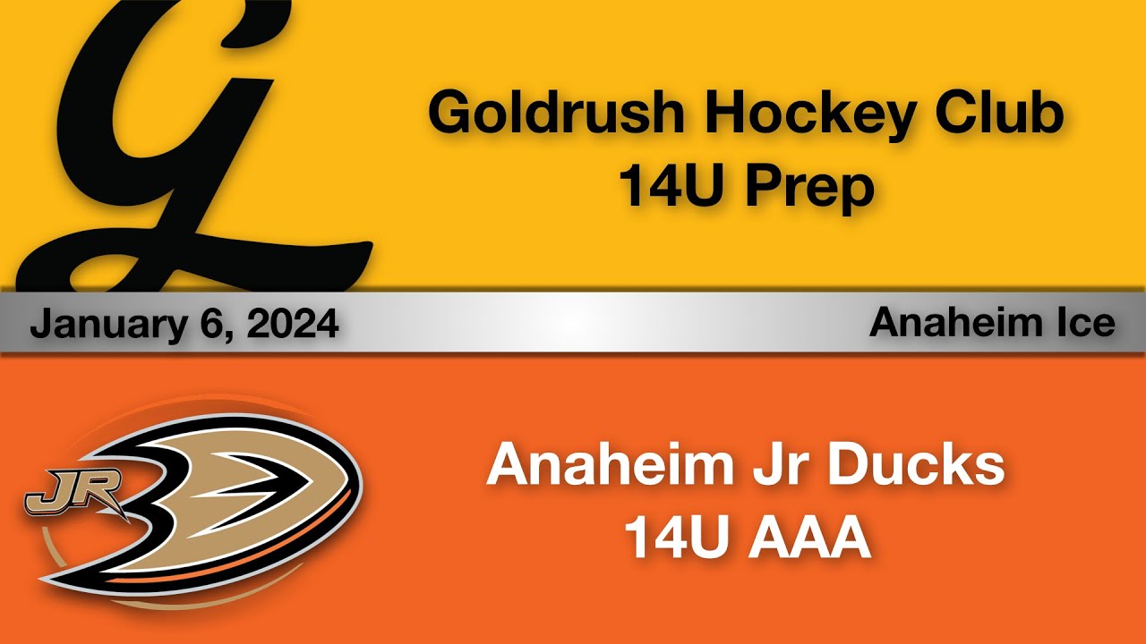#11 Anaheim Jr Ducks vs California Goldrush 14U Prep - 2009 AAA - YouTube