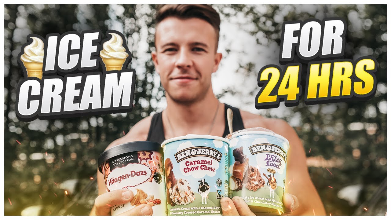 Only Eating ICE CREAM for 24 hours!! (The 3k Challenge) - YouTube