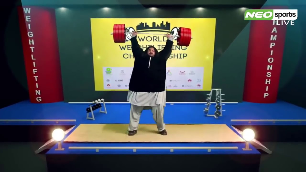 Pakistani Hulk Khan Baba weight lifting champion - YouTube