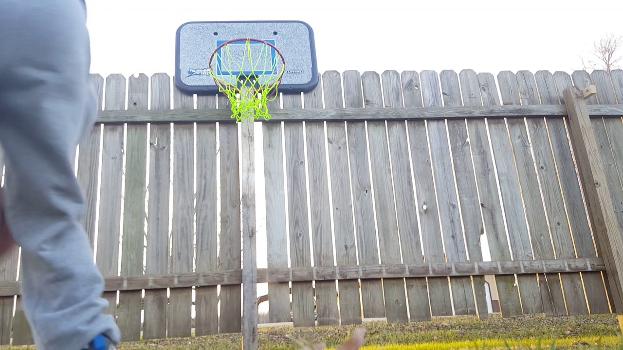 broken basketball rim 2 - YouTube