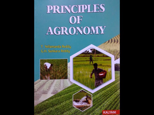 Principles Of Agronomy By Reddy And Reddy || Chapter 1||, 42% OFF