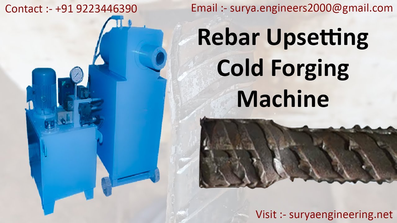 Rebar Cold Forging Machine | Saliya Forging Machine | TMT Bar Forging ...
