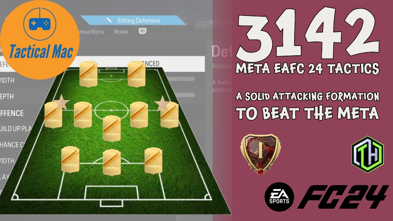 EAFC 24 Meta 3142 Custom Tactics, crazy attacking play. - YouTube