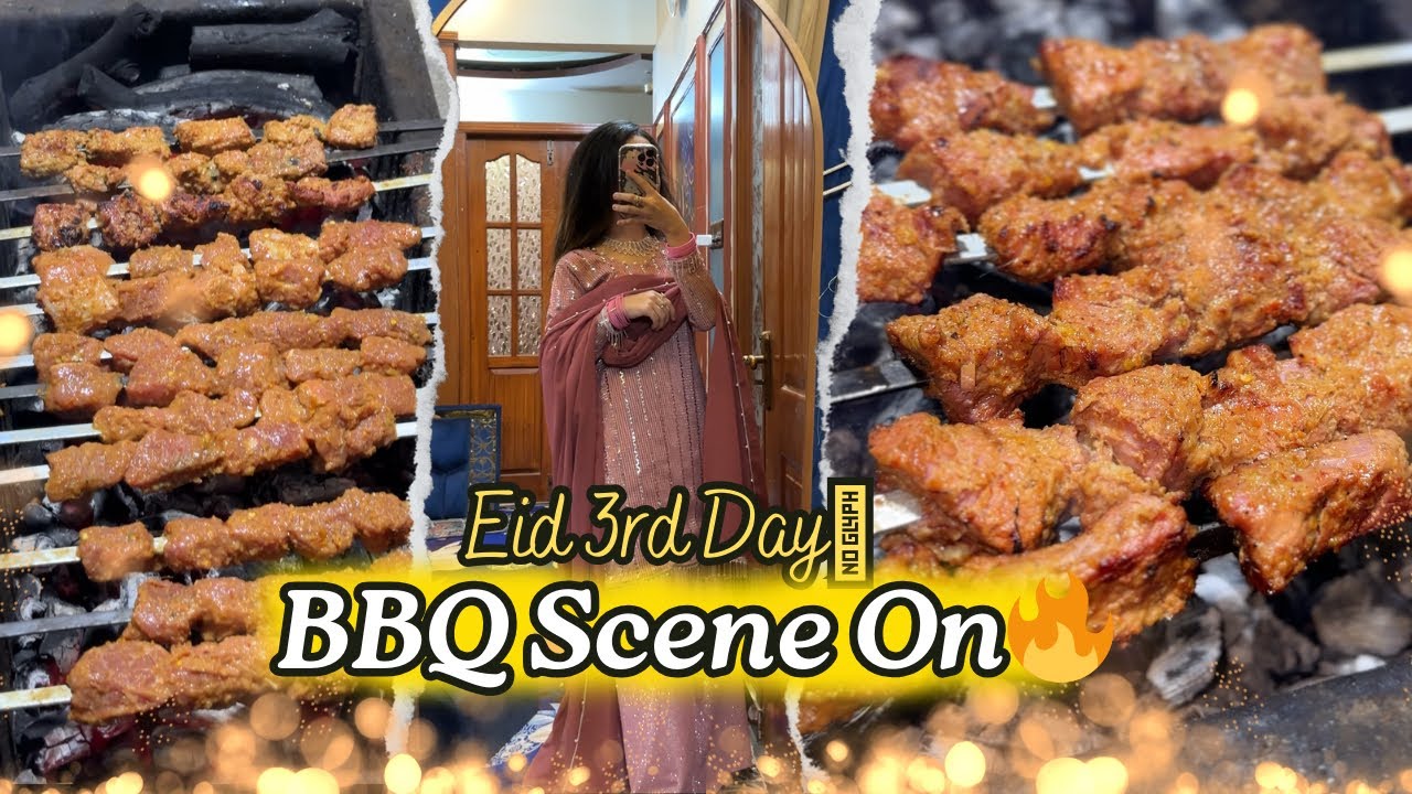 Eid 3rd Day 🩷 | Barbeque Party With All Family♥️😻| Full Enjoy with ...