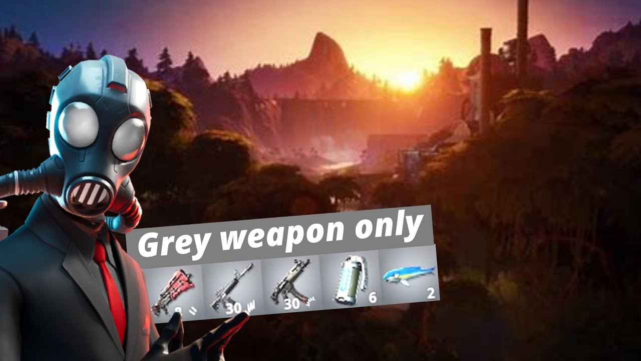 Grey weapon only challenge in Fortnite (Chapter 2) - YouTube