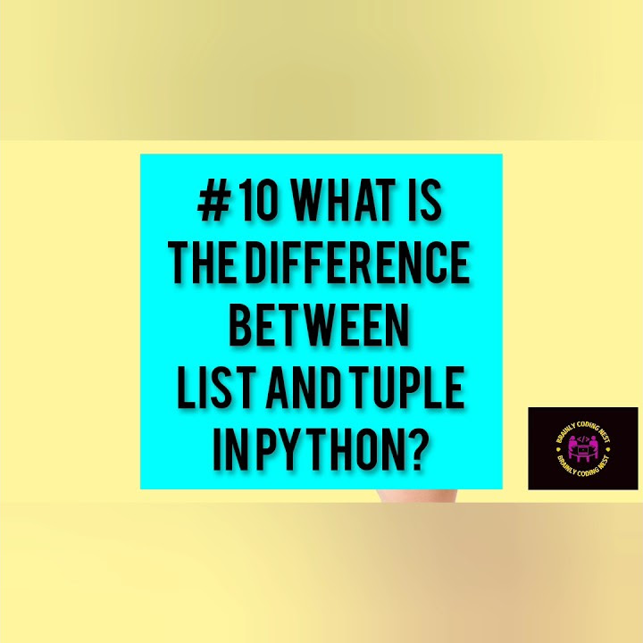 #10 PYTHON INTERVIEW QUESTIONS #Difference between List and Tuple #interview #coder #shorts ...