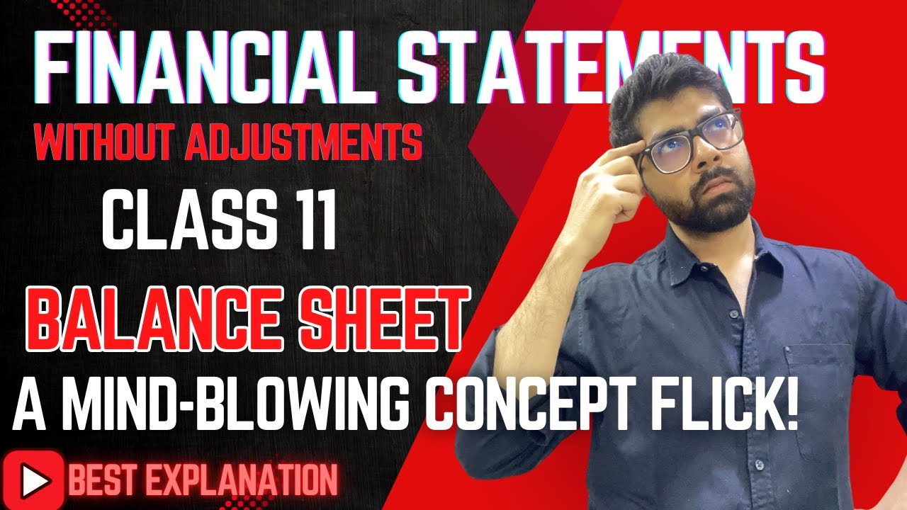 BALANCE SHEET CONCEPT EXPLAINED | Financial Statement Analysis w/o ...