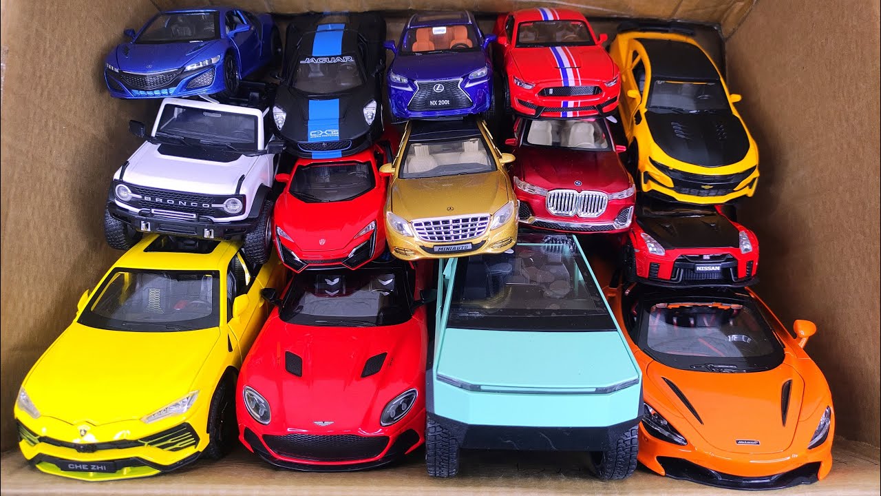 Box Full of Various Miniature Cars, Sport, SUV, Off Road, Electric ...