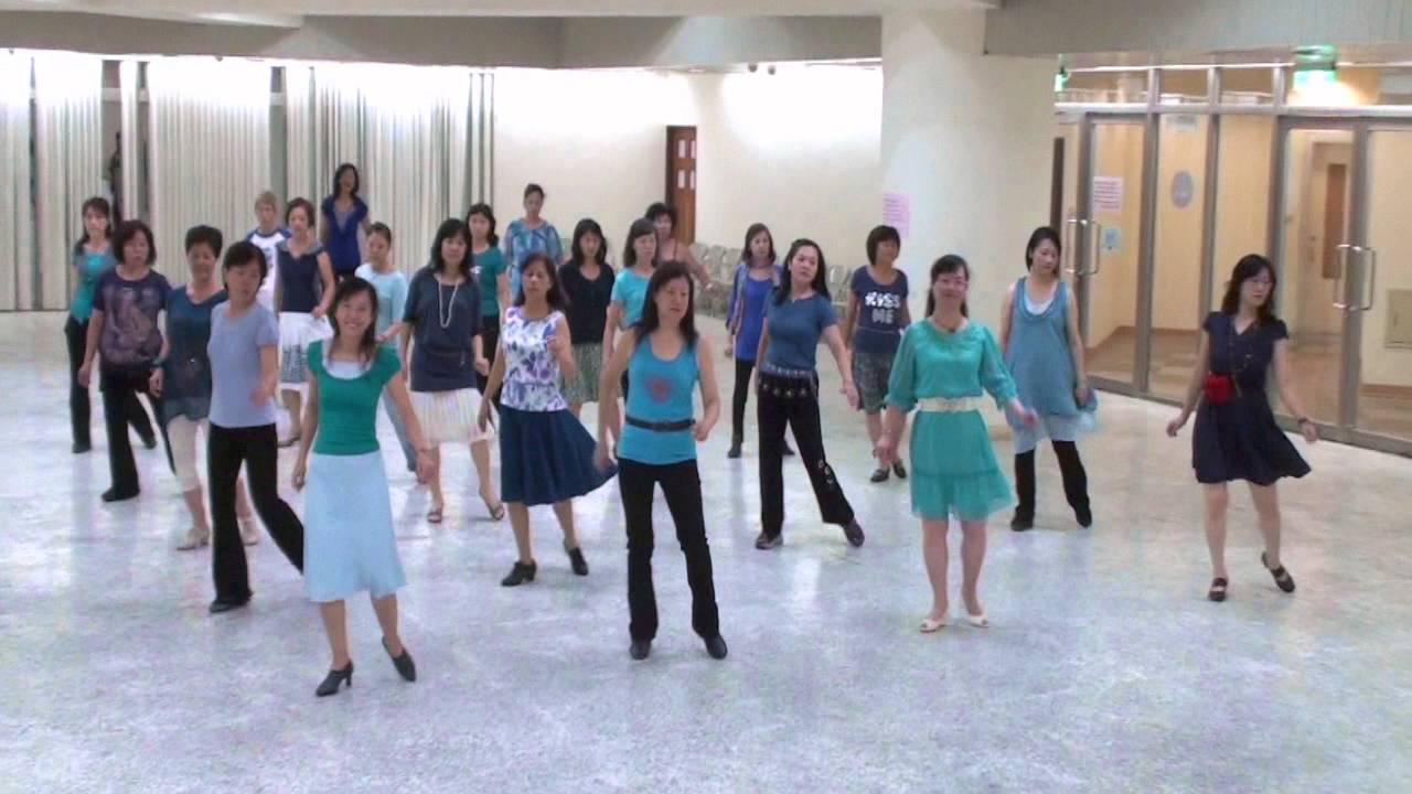 A Lady In Blue -- Line Dance - YouTube