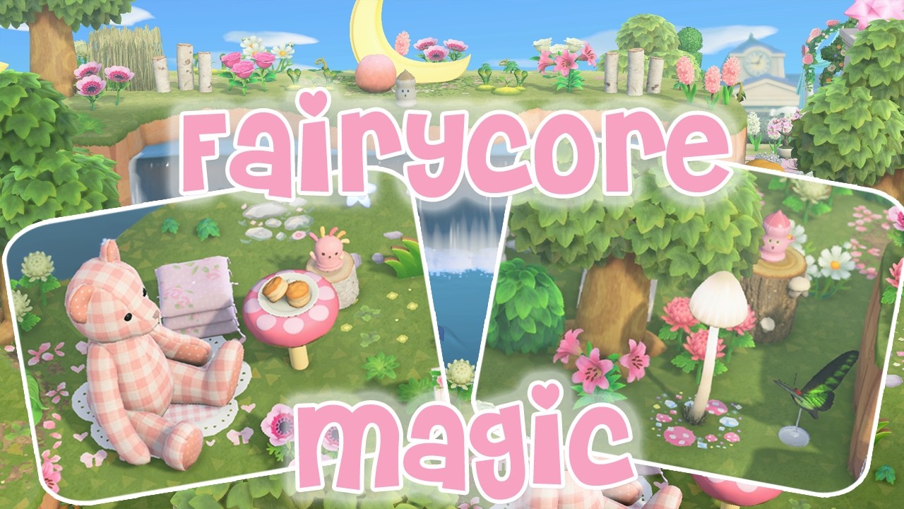 A Magical Pink Spring Entrance 🌸 Fairycore Transformation in ACNH - YouTube