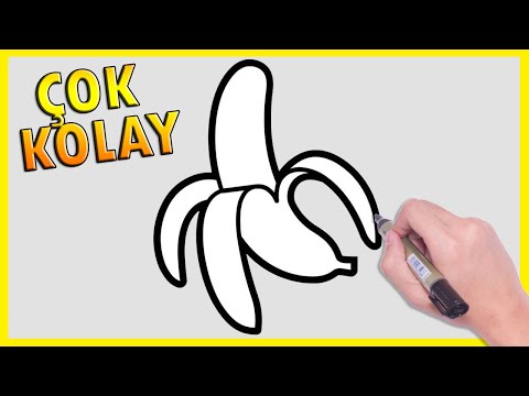 Muz Nasıl Çizilir? ÇOK KOLAY Muz Çizimi Nasıl Yapılır?