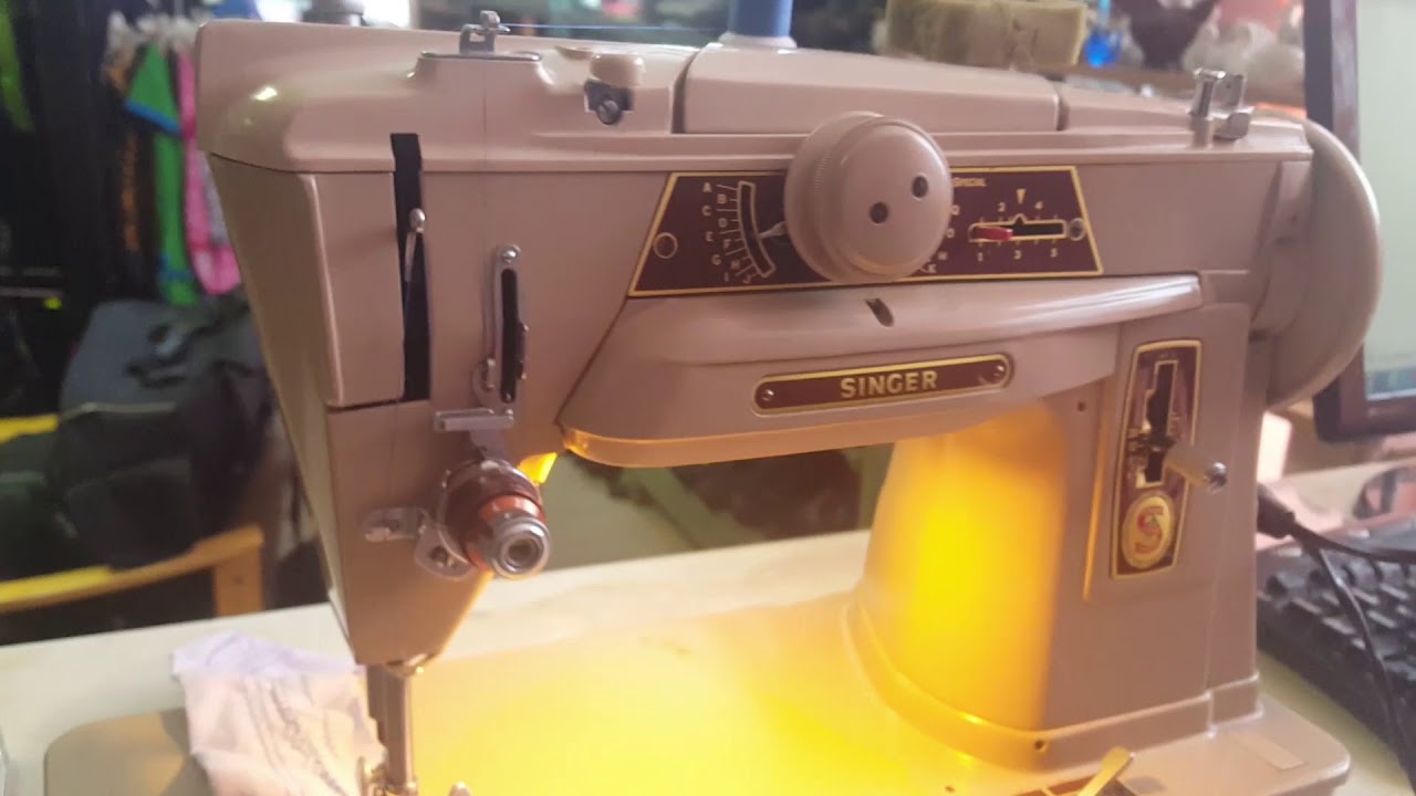 Singer 401g13, vintage singer sewing machine, working! - YouTube