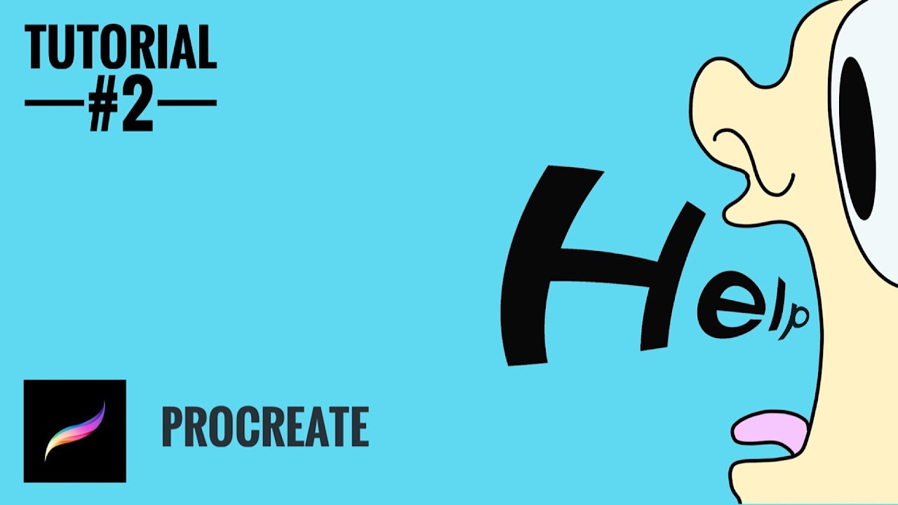 PROCREATE : Beginner tutorial #2 ( actions menu - transform ) - YouTube