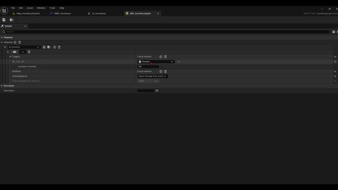 UE Widget Inventory 010 Input Mapping Context Details Mappings - YouTube