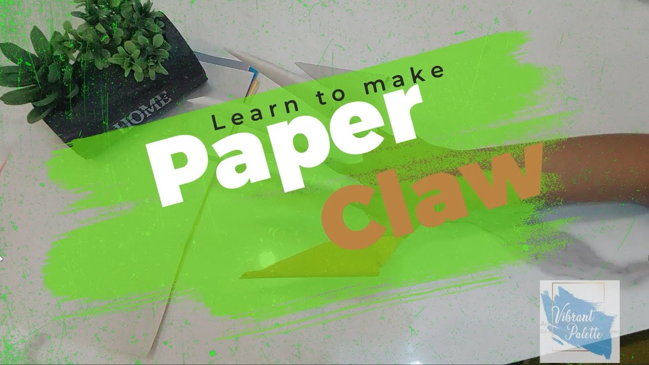 DIY Paper Claw Tutorial | How to Make an Awesome Origami Claw | Vibrant ...
