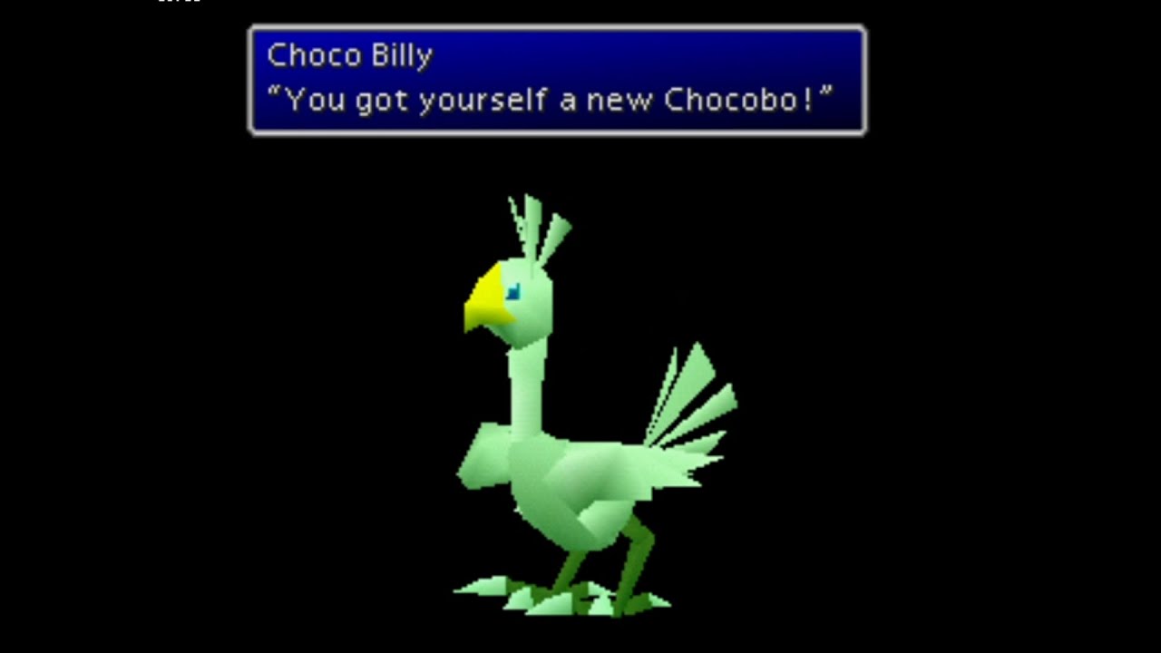 FF7 - How To Get Gold Chocobo (Green Chocobo) - YouTube