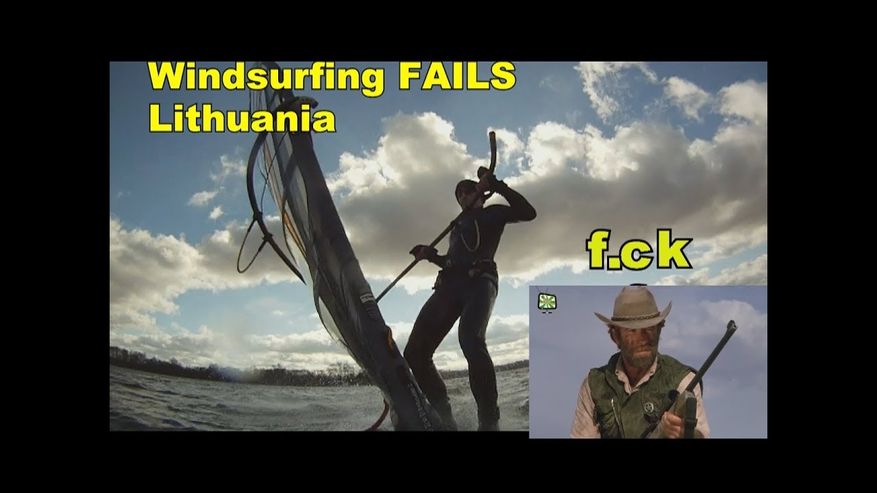 Windsurfing fails Lithuania - YouTube