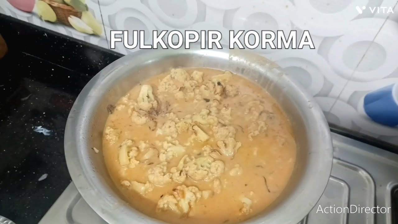 Fulkopir korma recipe.In Bengali - YouTube