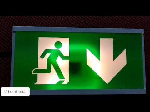 16w 2D Fire Exit Sign - YouTube