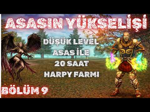 DÜŞÜK LEVEL ASAS İLE 20 SAAT HARPY FARM 🔪 ASASIN YÜKSELİŞİ #9 👑 Knight Online 👑 #nttgame #nttgame