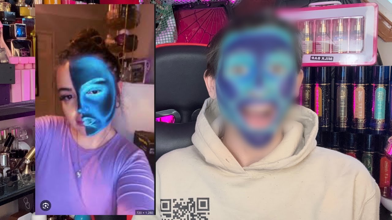 Trying The Inverted X-Ray Makeup Look! - YouTube
