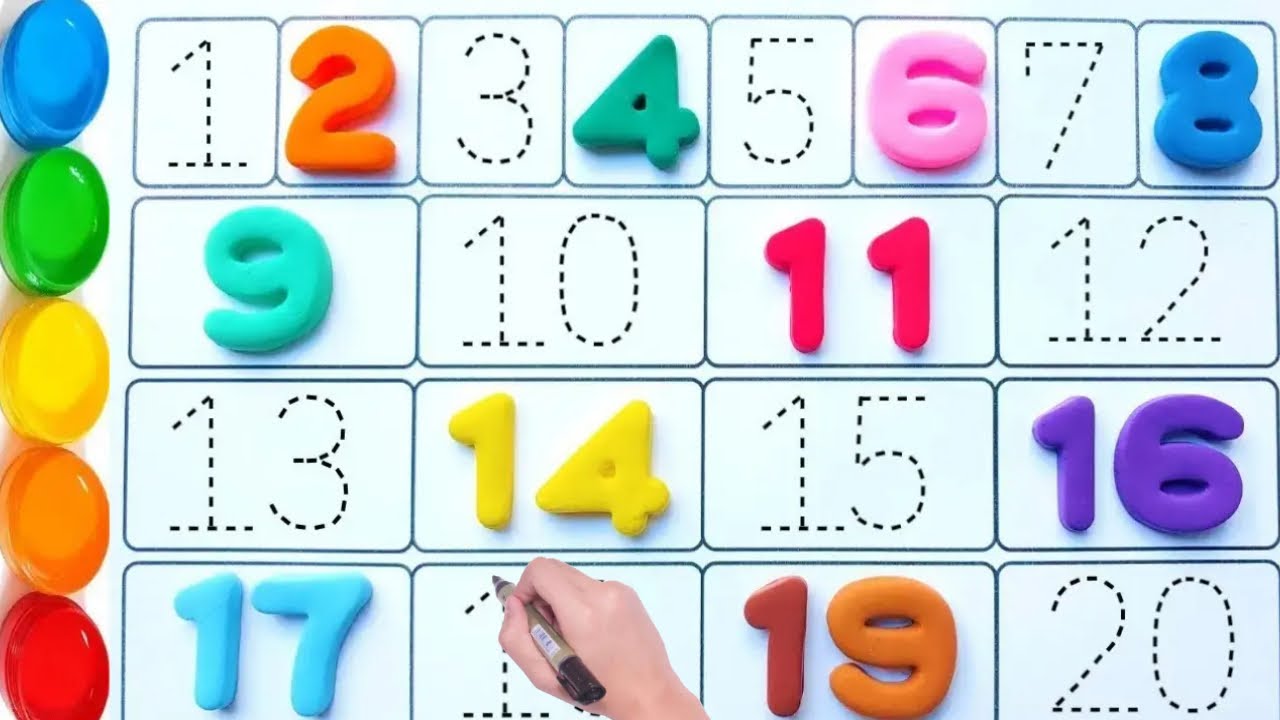 Learn to Count | Numbers write 1 to 20 | Numbers song | write and read ...