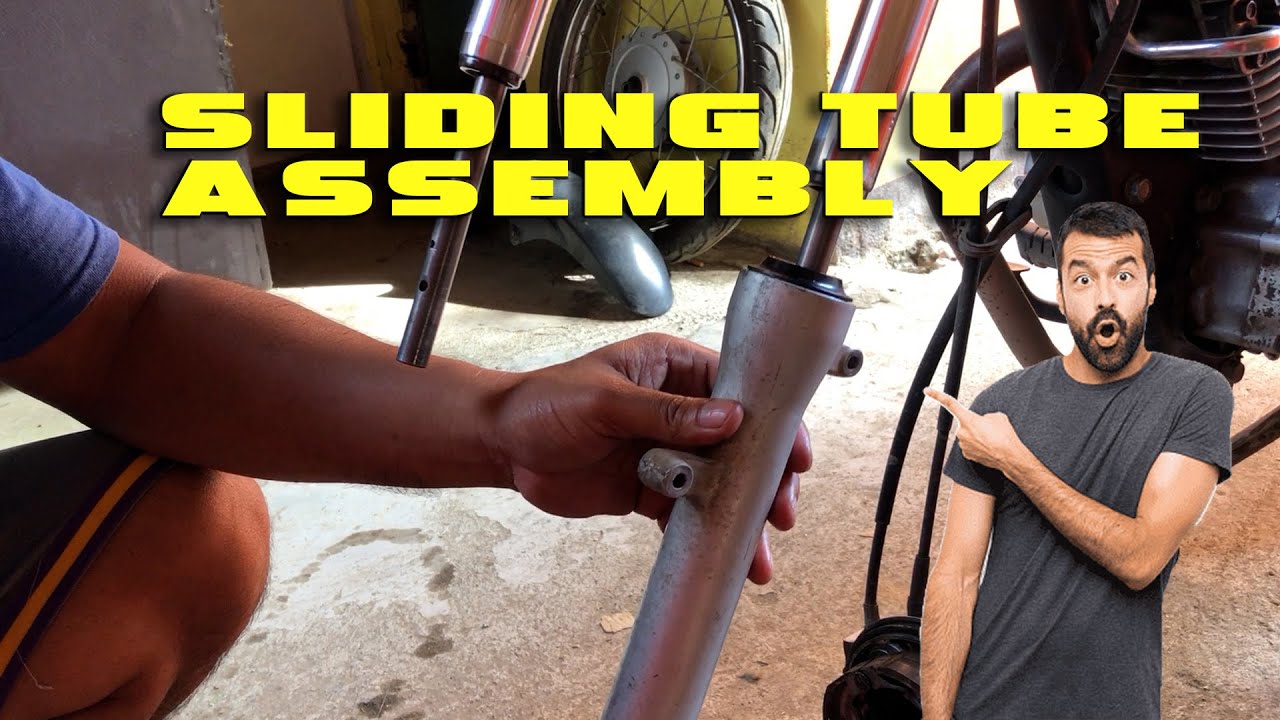 Front shock sliding tube assembly #motorcycle #motorcycletips # ...
