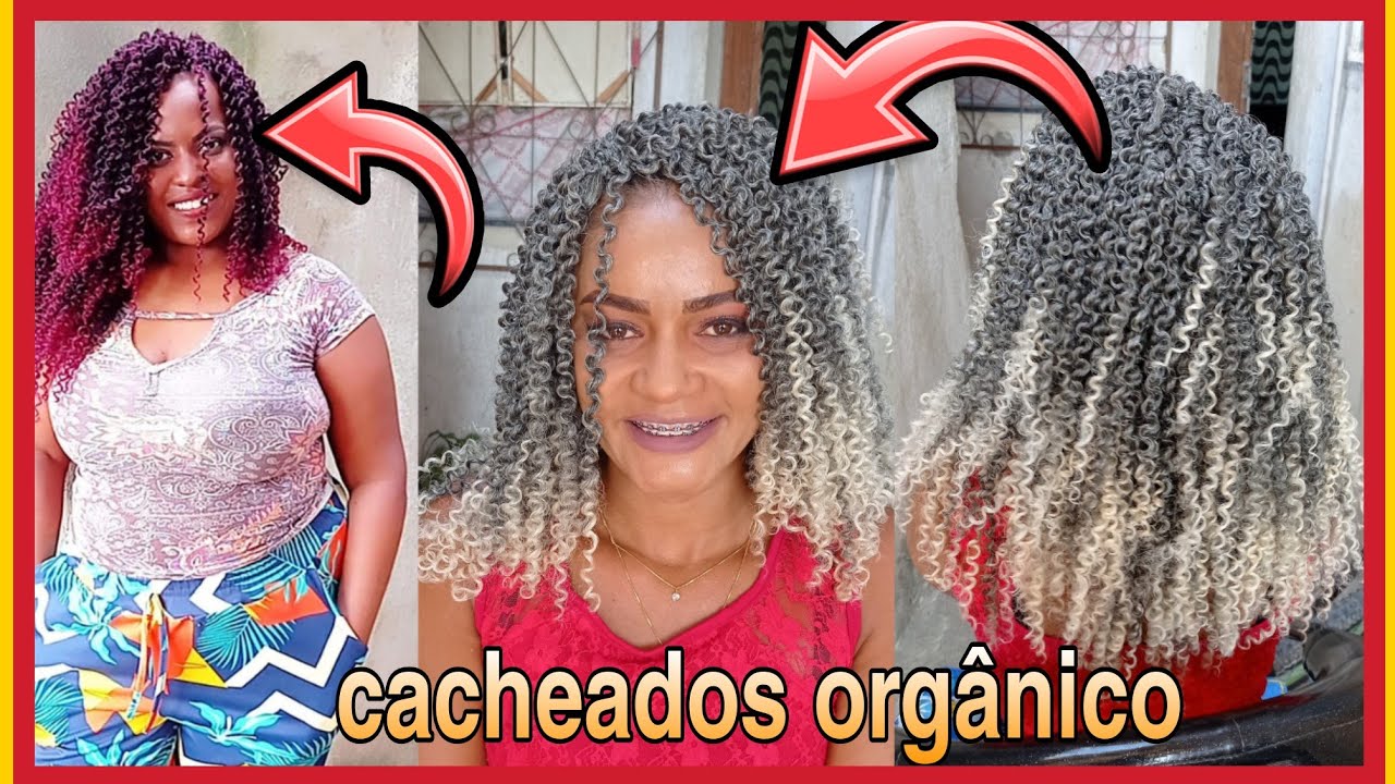 🎬cabelos cacheado fibra orgânica da Black beauty no método entrelace ...