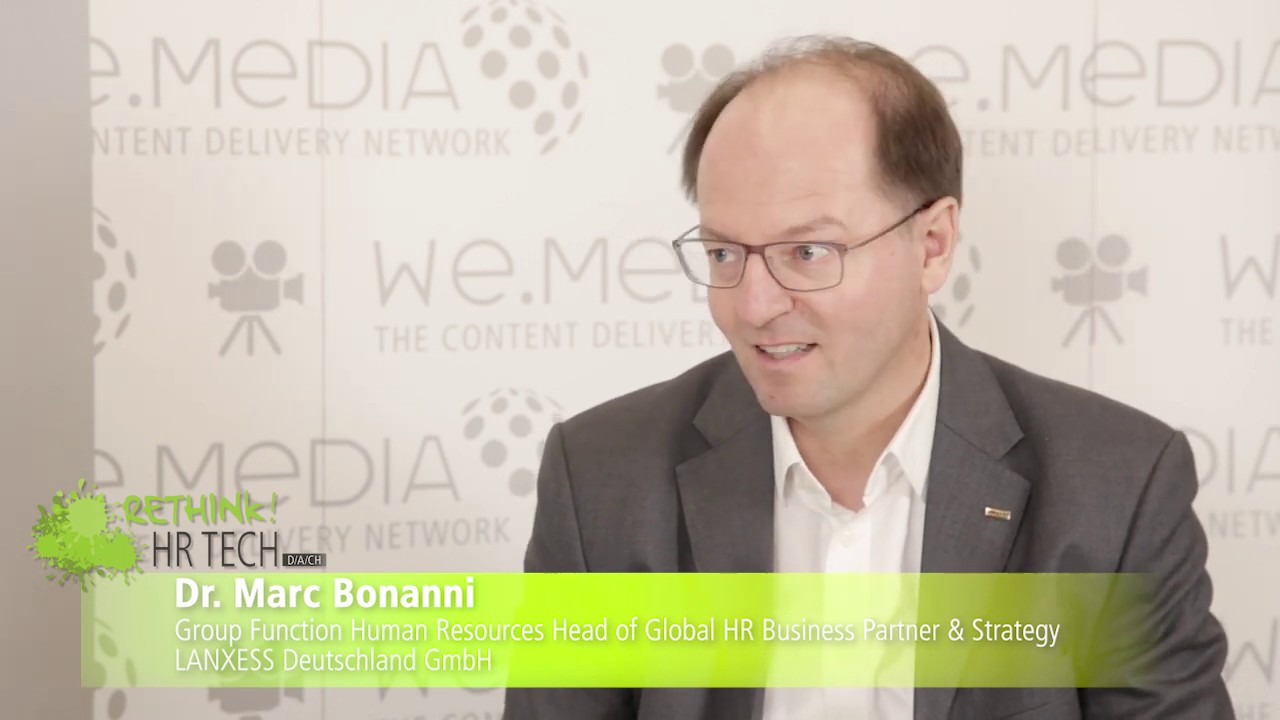 Rethink! HR Tech 2019: Interview mit Dr. Bonanni von Lanxess - YouTube