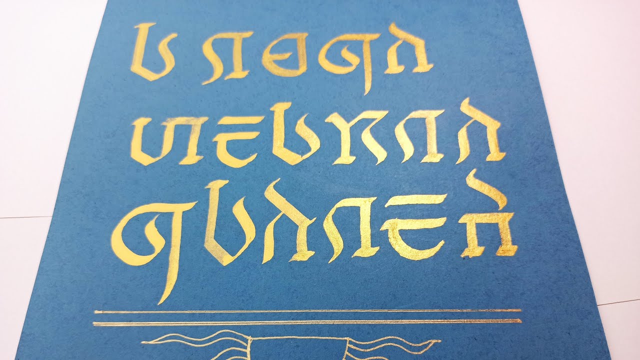 How to Write Adûnaic Alphabet (Rings of Power) - YouTube