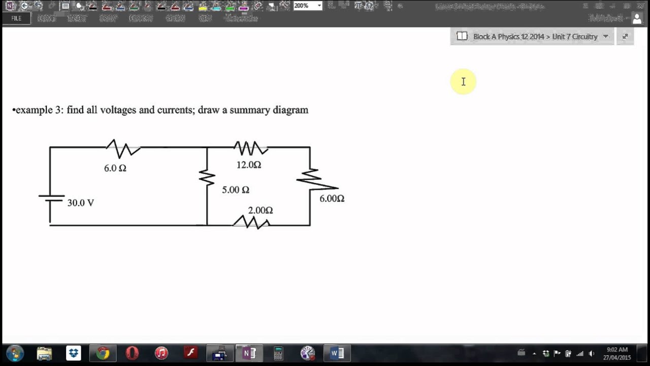 Physics 12 U7L5 Mixed Resistor Circuits - YouTube