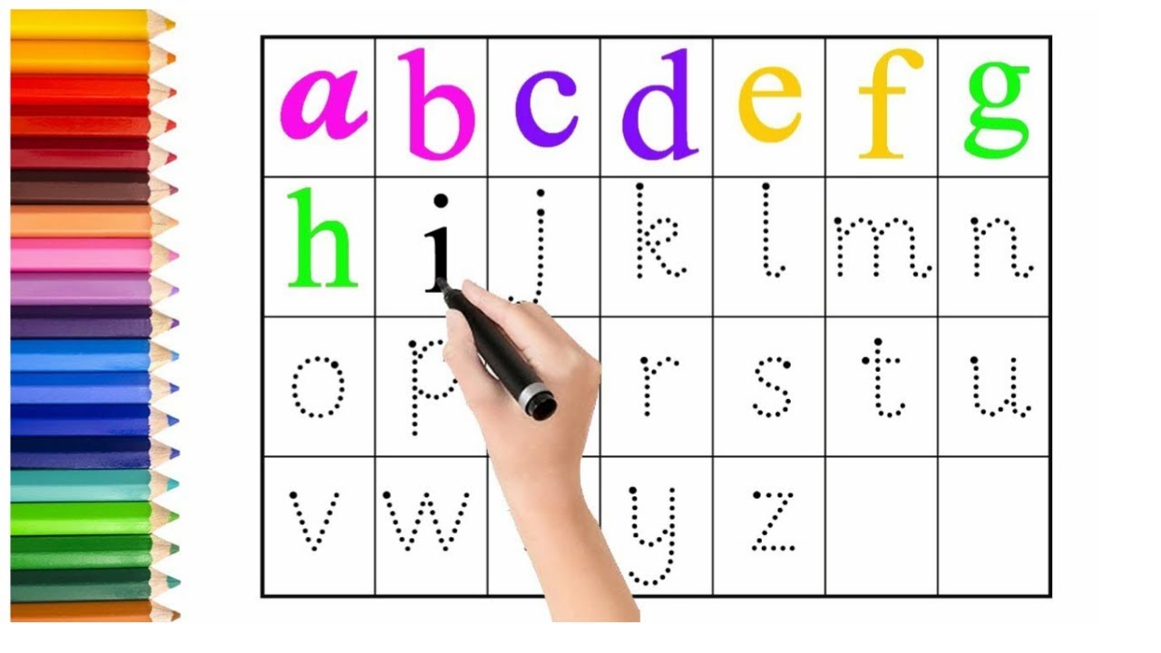 A to Z -FULL ALPHABET |A for Apple B for Ball || Alphabets|| Learn to ...