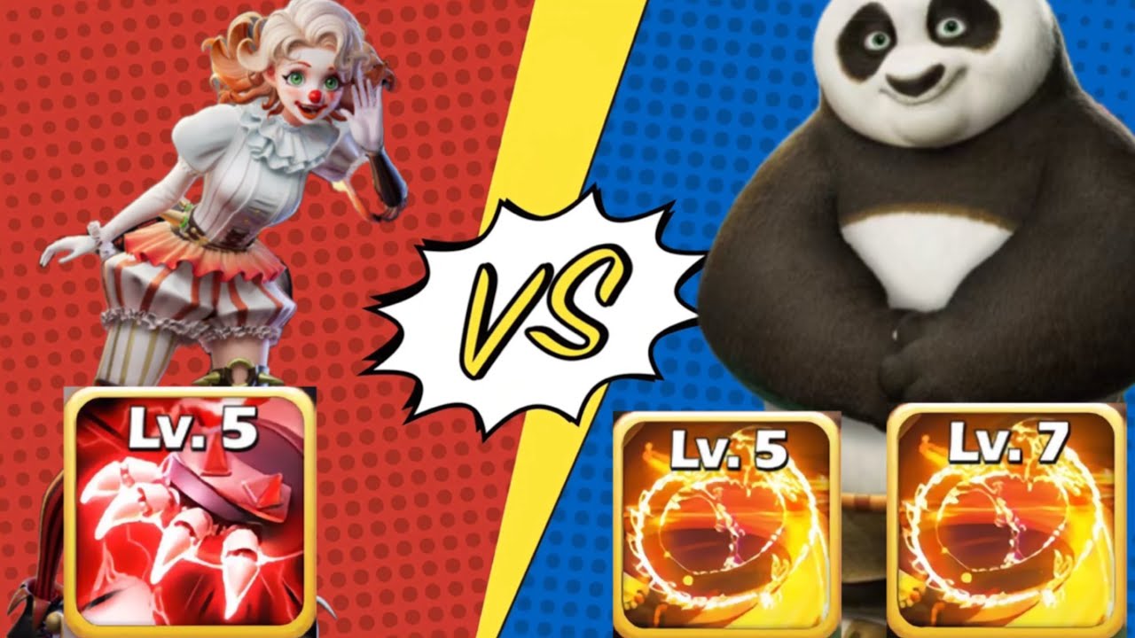 TOPWAR: Jester lvl 5 VERSUS Po lvl 5 & lvl 7 | What do the BATTLE ...