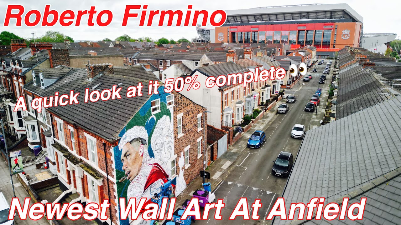 Newest Wall Art At Anfield by MurWalls. Roberto Firmino. A sneak peek ...