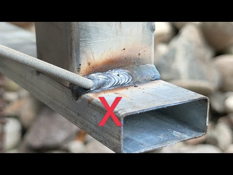 few know the secret trick of welding galvanized square pipes | arc welding