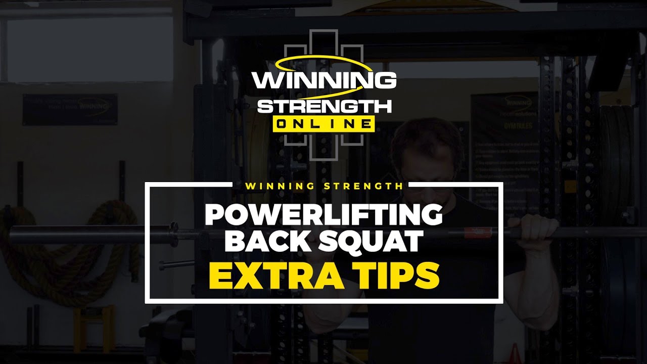 Powerlifting Back Squat Basics | 5: Extra Tips - YouTube