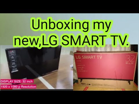 LG SMART TV Unboxing with my husband - YouTube
