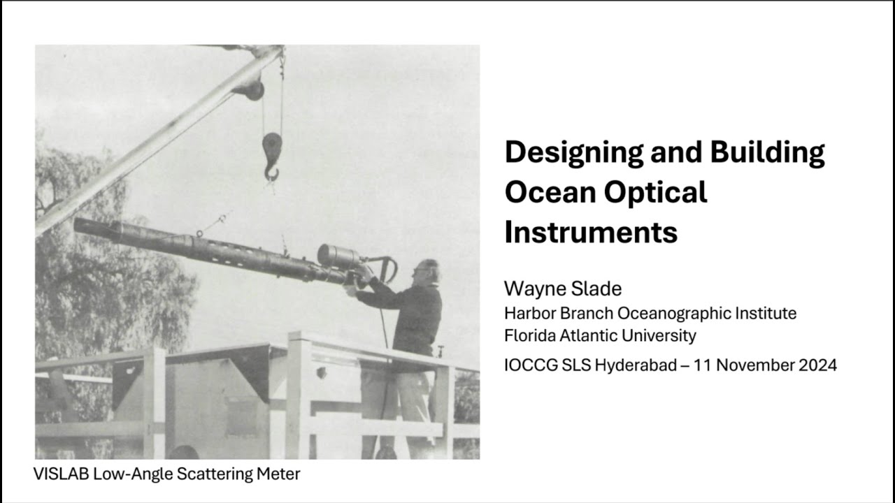 SLS2024 Designing and building ocean optical instruments, Wayne Slade ...