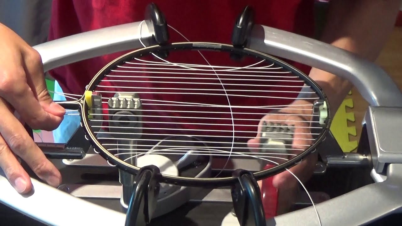 sTRINHgs: Yonex Carbonex 20 Special Badminton Racket Stringing - YouTube