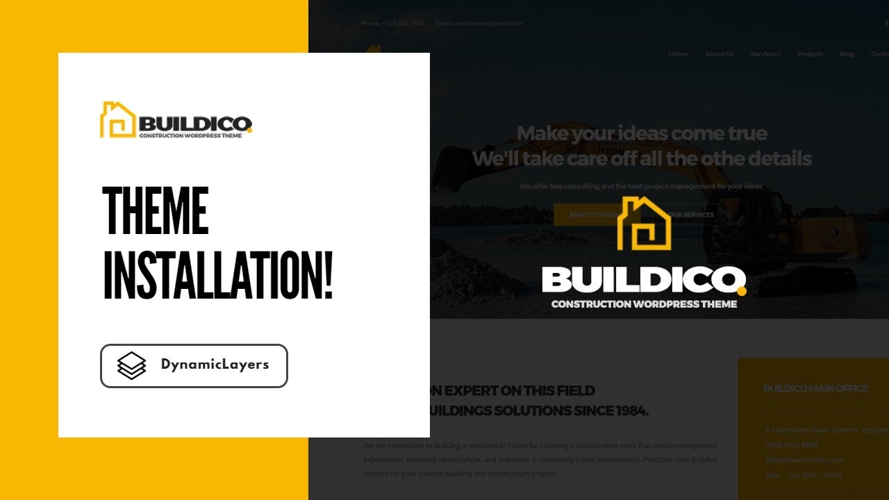 Theme Installation | Buildico Construction WordPress Theme Tutorial - YouTube