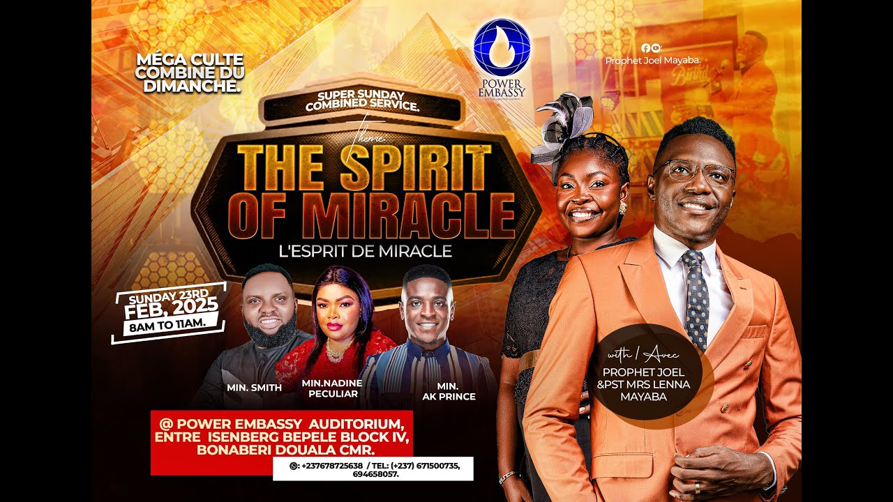 SUNPER SUNDAY SERVICE II THE SPIRIT OF MIRACLE II SUN. 23RD FEB. 2025 ...