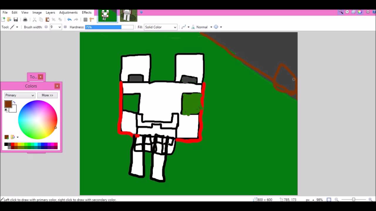 MINECRAFT Speedart | Grim the Skeleton Dog - YouTube